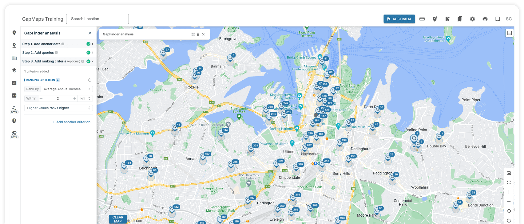 GapFinder - GapMaps